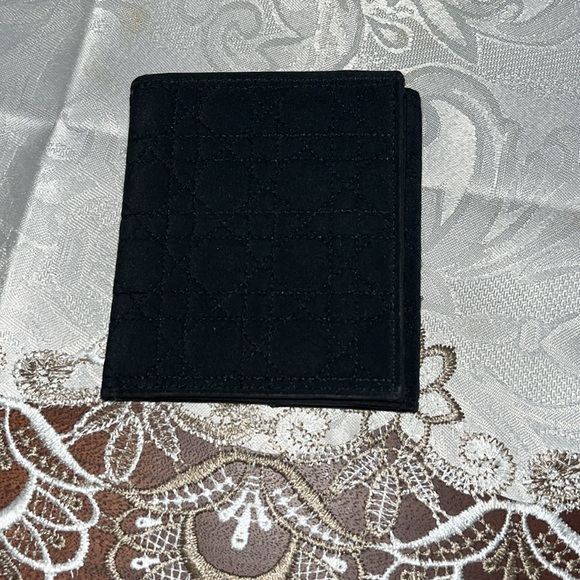 Dior | Accessories | Christian Dior Wallet In Black Cannage | Poshmark